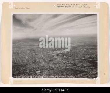 Texas - San Angelo through San Antonio, Aerial Photograph Stock Photo ...