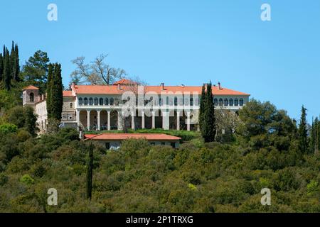 Monastery, Lavras, Moni Agia Lavra, Kalavryta, Achaia, Peloponnese ...