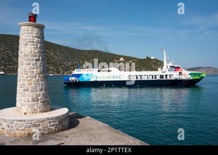 Hydrofoil, Ermioni, Peloponnese, Greece, Flying Dolphins Stock Photo - Alamy