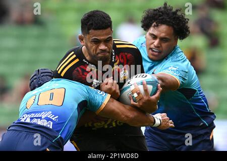 Tupou Vaa'i of the Chiefs during the Super Rugby Pacific Round 2 match ...
