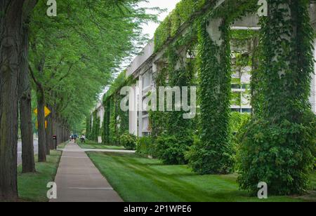 Cummins Corporate Office Building, designed by Kevin Roche, Columbus ...