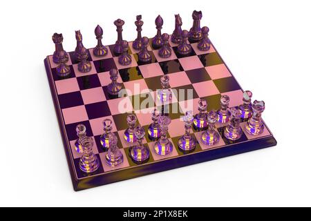 Chess game, illustration Stock Photo - Alamy