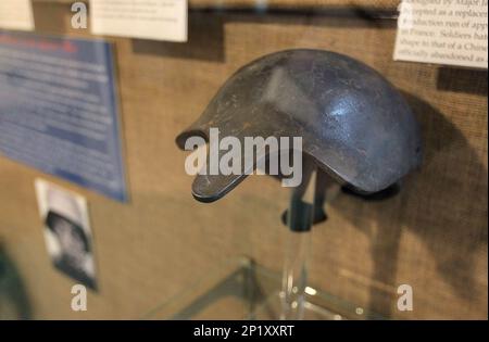 ADVANCED FOR RELEASE FRIDAY, JANUARY 1, 2016 This German WWI helmet was ...