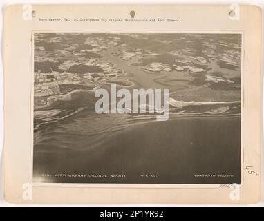 Virginia - Horn Harbor, Aerial Photograph Stock Photo - Alamy