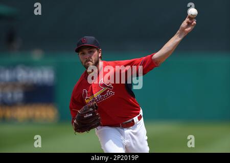 St. Louis Cardinals pitcher Kevin Siegrist throws during spring ...