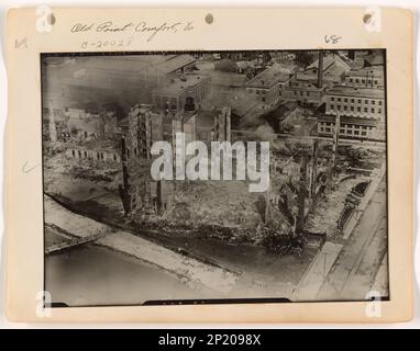 Aerial view, Old Point Comfort and Fort Monroe, Va. , Cities & towns ...