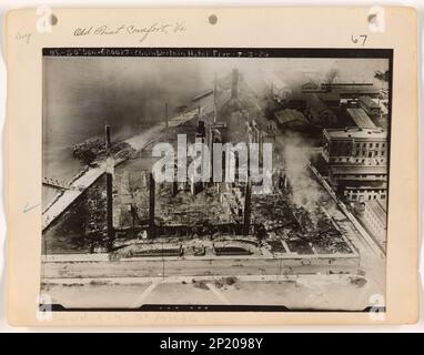 Aerial view, Old Point Comfort and Fort Monroe, Va. , Cities & towns ...