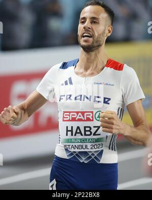 Istanbul, Turkey, 3 March 2023. Azeddine Habz of France celebrates the ...