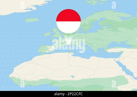 Map illustration of France with the flag. Cartographic illustration of ...