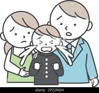 Simple family drawing with parents and kid Stock Vector Image & Art - Alamy