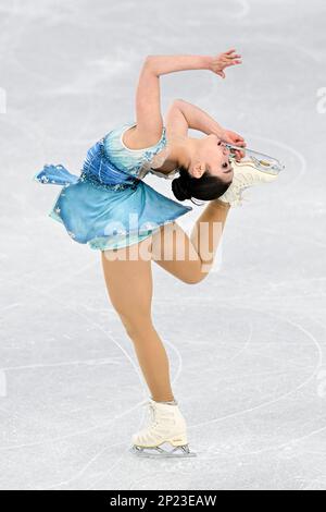 Clare SEO (USA), during Junior Women Free Skating, at the ISU World ...