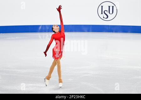 Polina DZSUMANYIJAZOVA (HUN), during Junior Women Free Skating, at the ...