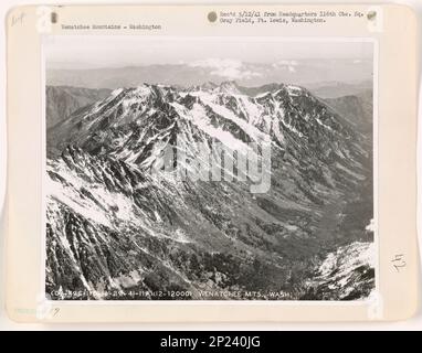 Washington - Wenatchee Mountains, Aerial Photograph Stock Photo - Alamy