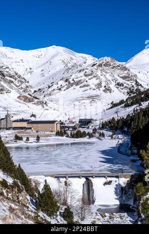 Valley of Nuria,El Ripolles,Girona,Catalonia,Spain,pyrenees mountains ...