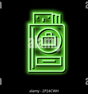 severance pay allowance neon glow icon illustration Stock Vector Image ...