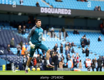 Nick Pope of Newcatle United warms up during the UEFA Champions League ...