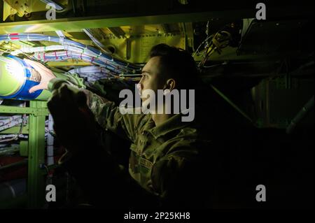 Staff Sgt. Ryan Raby, a fuels system specialist with the 64th Air ...