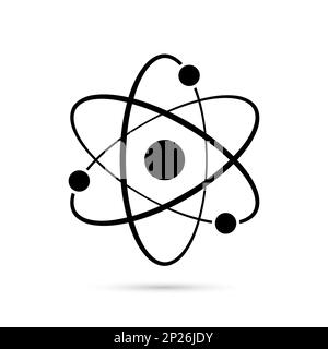 react molecular physics neutron atom artwork symbol design dynamic ...