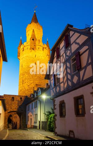 Friedberg: tower Adolfsturm and North Gate of Friedberg Castle in ...