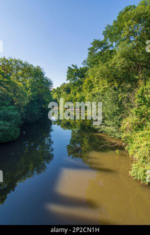 Hanau, river Kinzig in Rheinmain, Hesse, Germany Stock Photo - Alamy