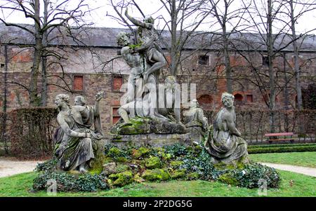 The Abduction of Proserpina, sculptural group in the Court Gardens of ...
