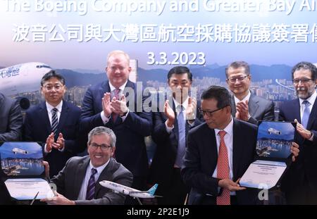 (front row; left) Brad McMullen, Senior Vice President, Boeing ...