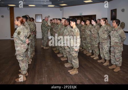 U.S. Army Col. Bruce A. Bredlow, commander, and Master Sgt. Gregory ...