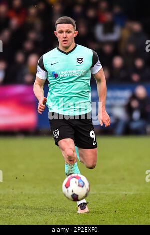 Portsmouth forward Colby Bishop (9) during the Portsmouth v Arsenal ...