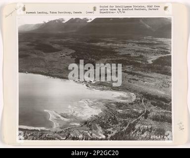 Canada - Burwash Landing, Aerial Photograph Stock Photo - Alamy