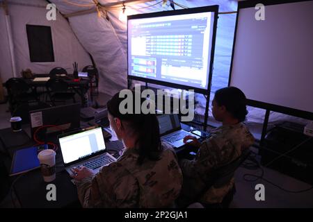 Monitoring the command center Stock Photo - Alamy