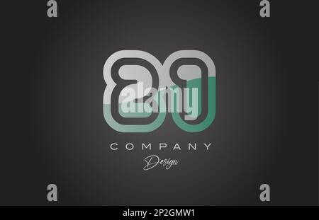 grey 21 number logo icon design with red dot. Creative template for ...