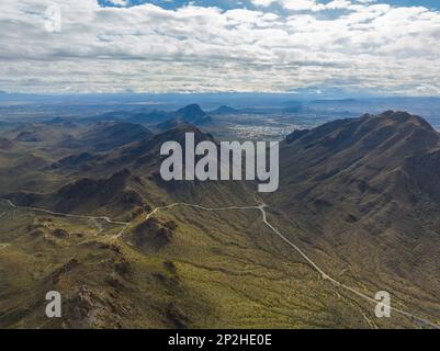Yetman Trail between Ringtail Ridge and Golden Gate Peak in Tucson ...