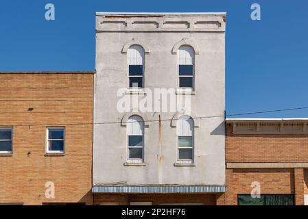 Downtown building and storefront in Tonica, Illinois, USA Stock Photo ...