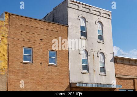 Downtown building and storefront in Tonica, Illinois, USA Stock Photo ...