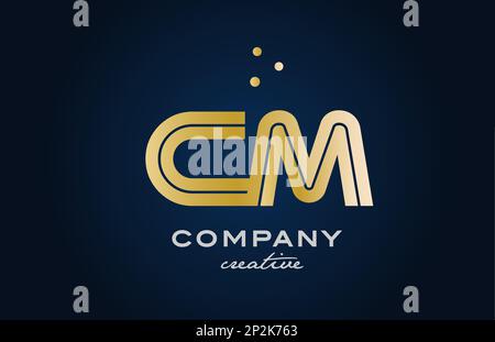 CM C M Dots Letter Logo Design White Magenta Bubble Circles and Swoosh ...