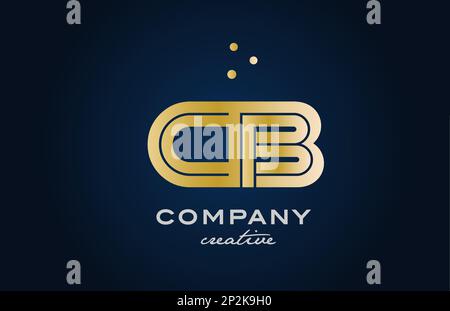 joined CB alphabet letter logo icon combination design with dots and ...