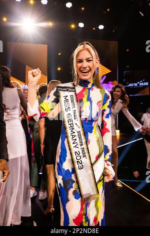 Rust, Germany. 04th Mar, 2023. Kira Geiss, Miss Germany 2023, is on ...