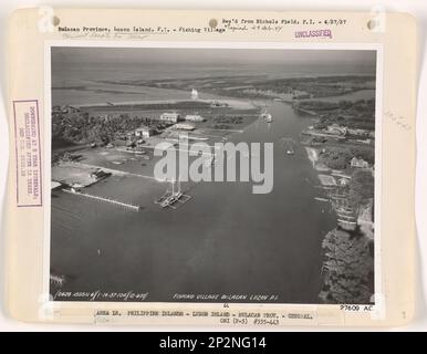 Philippine Island - Bulacan River through Calamba Sugar Central, Aerial ...