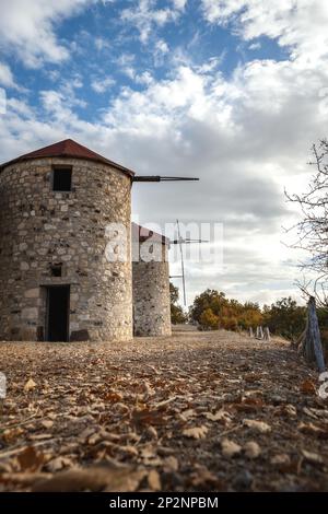 Ancient Greek windmills Melia Evros Greece Medieval Milling Technology ...
