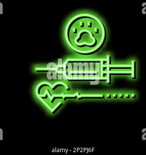 grave pet with cross neon glow icon illustration Stock Vector Image ...