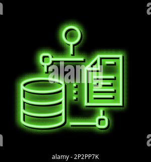file compression digital processing neon glow icon illustration Stock Vector Image & Art - Alamy