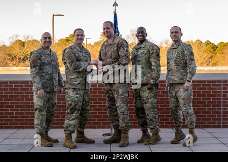 Col. Dolphis Hall, 4th Medical Group commander (left), and Chief Master ...