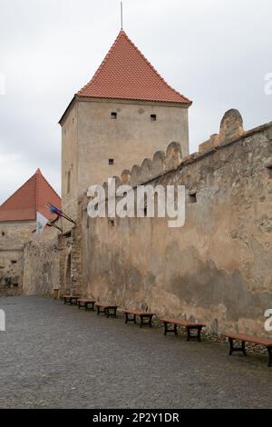 The Cetatea Rupea (Rupea Fortress or Citadel) in Rupea, Romania Stock ...