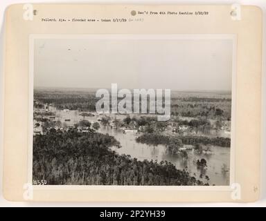 Floods - Alabama - Pollard, Aerial Photograph Stock Photo - Alamy