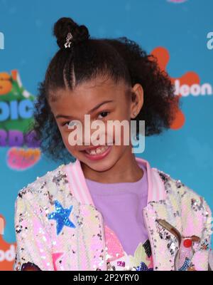 Madison Skye Validum arrives at The 2023 Nickelodeon Kids Choice Awards held at The Microsoft ...