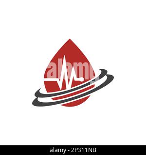 Blood logo template vector icon illustration design Stock Vector Image ...