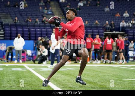 South Carolina wide receiver Jalen Brooks runs the 40-yard dash at the ...