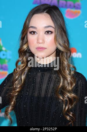 Ava Ro arrives at The 2023 Nickelodeon Kids Choice Awards held at The ...
