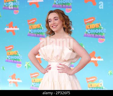 Lilah Fitzgerald attends the 2023 Nickelodeon Kids' Choice Awards at ...