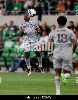 CF Montréal forward Mason Toye (13) points after scoring during a MLS ...